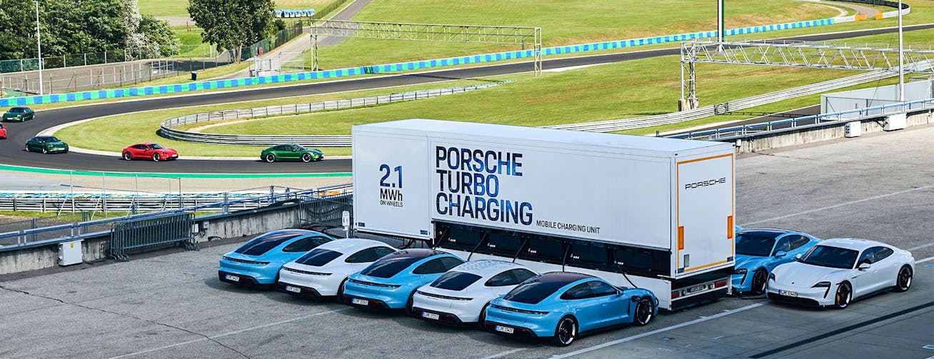 What is the Porsche Turbo Charging trailer?