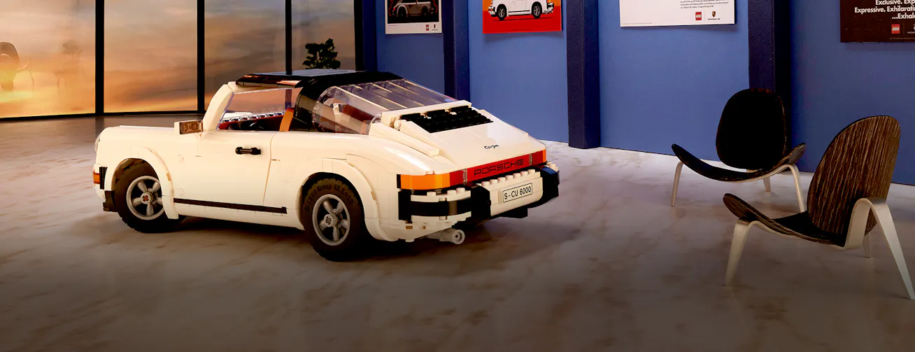 Recreating classic LEGO Porsche adverts
